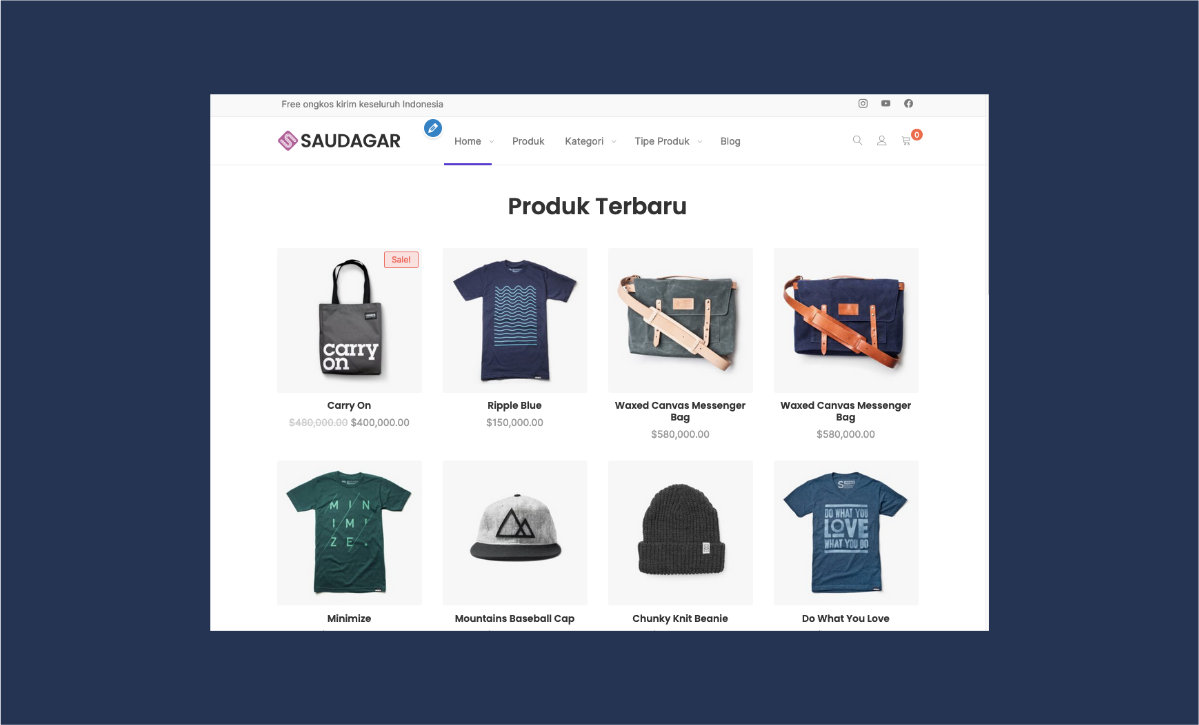 Front Page Builder - Pengaturan Element Homepage - Panduan